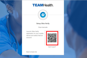 Okta: Getting Started with Multi-Factor Authentication - TeamHealth Help